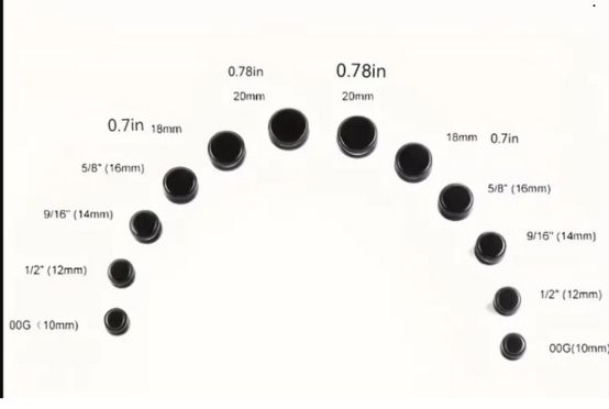 Ears Gauge Size Chart – SizeChartly