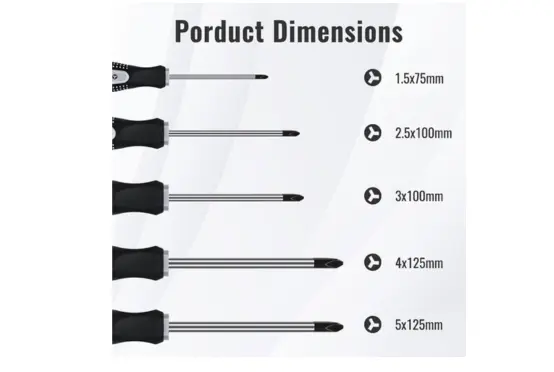 Screwdriver Size Chart – SizeChartly