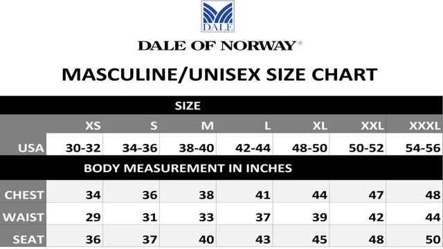Find Your Perfect Fit with Dale of Norway Size Chart – SizeChartly